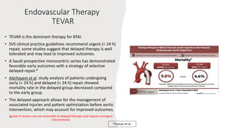 Blunt Thoracic Aortic Injury BTAI | PPSX
