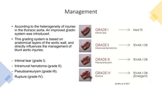 Blunt Thoracic Aortic Injury BTAI | PPSX