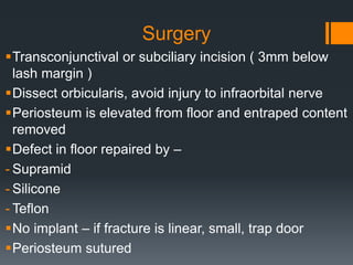 Blunt trauma & blow out fracture | PPTX