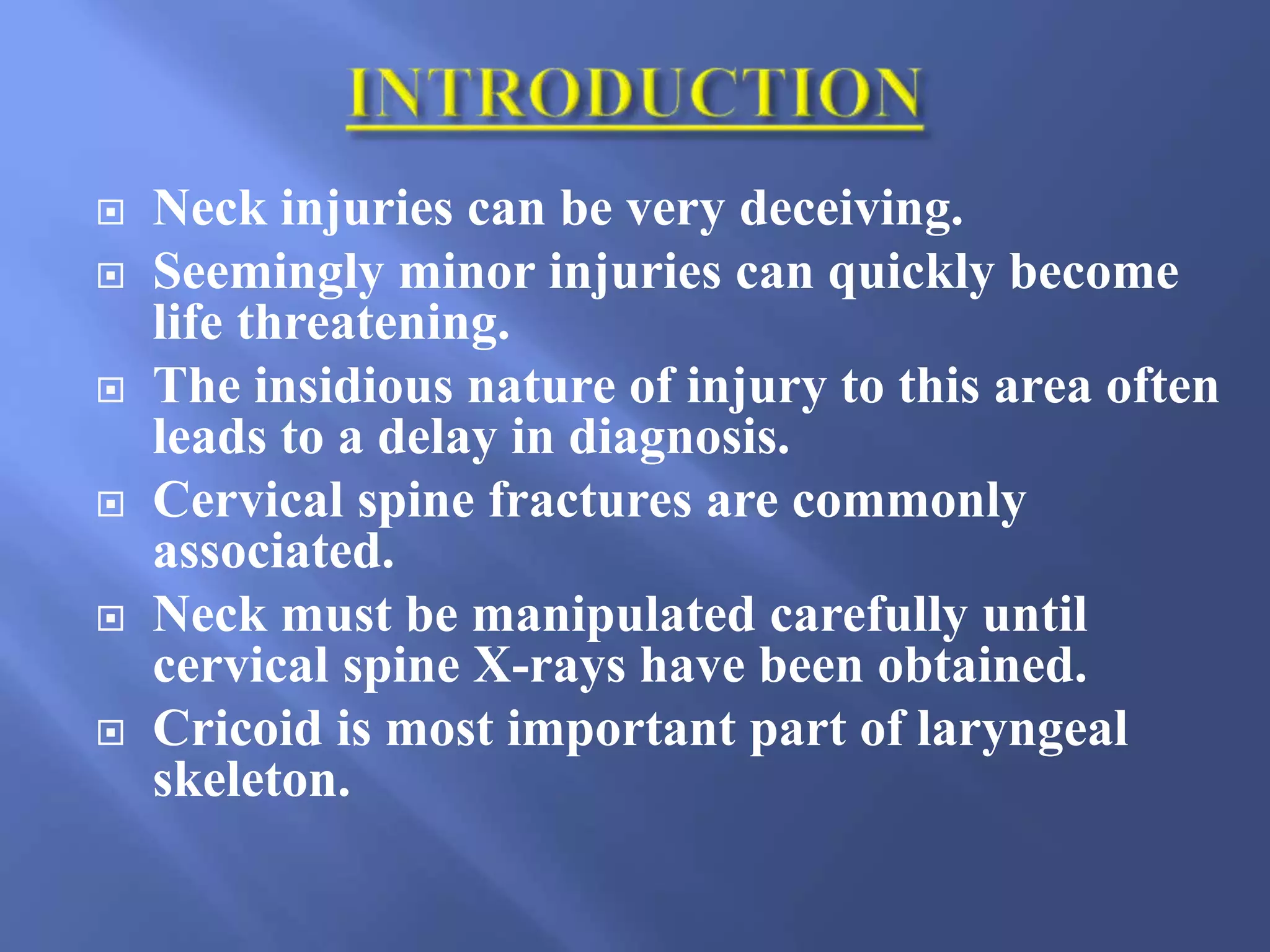 Blunt trauma neck | PPT