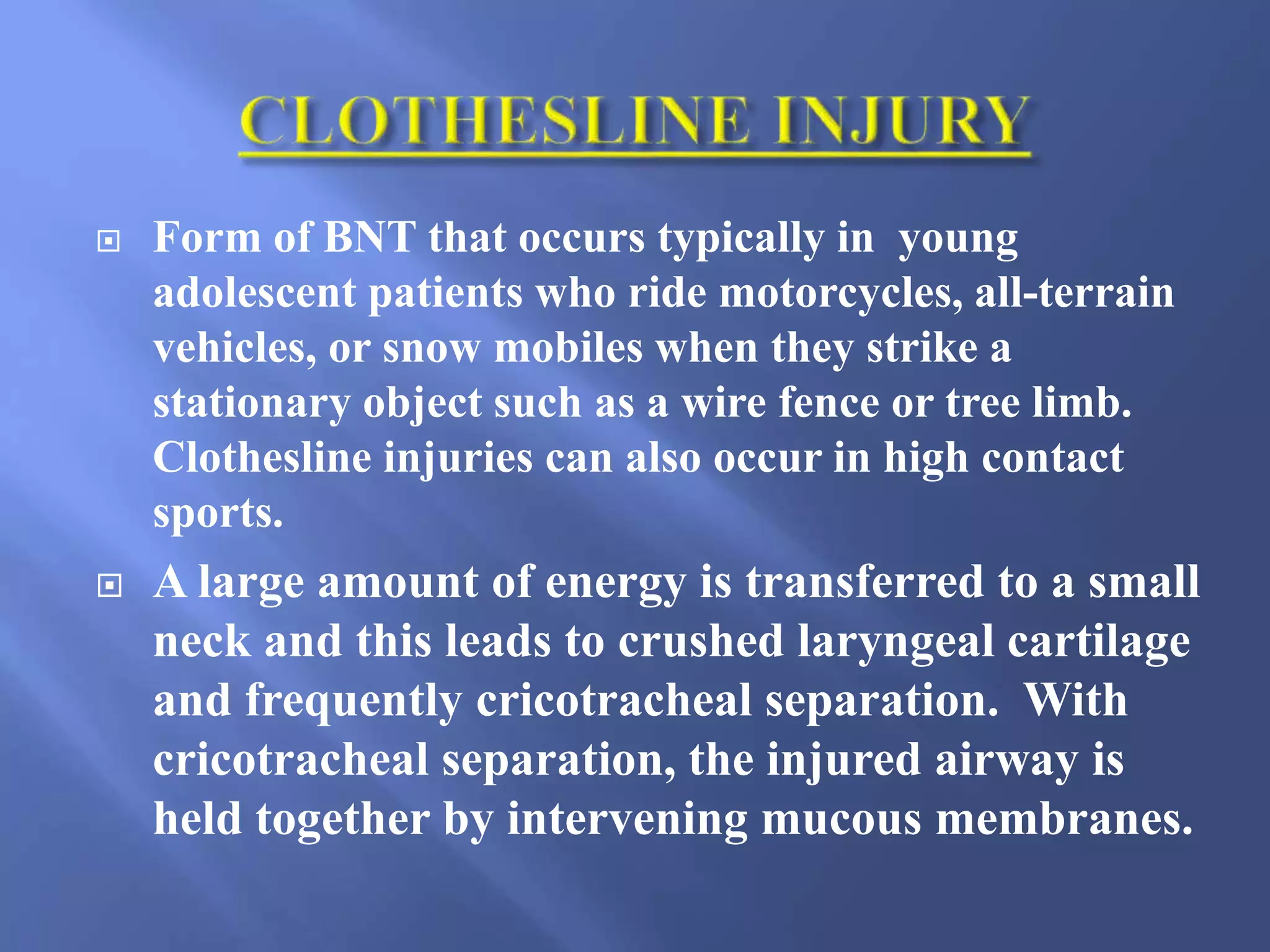 Blunt trauma neck | PPT