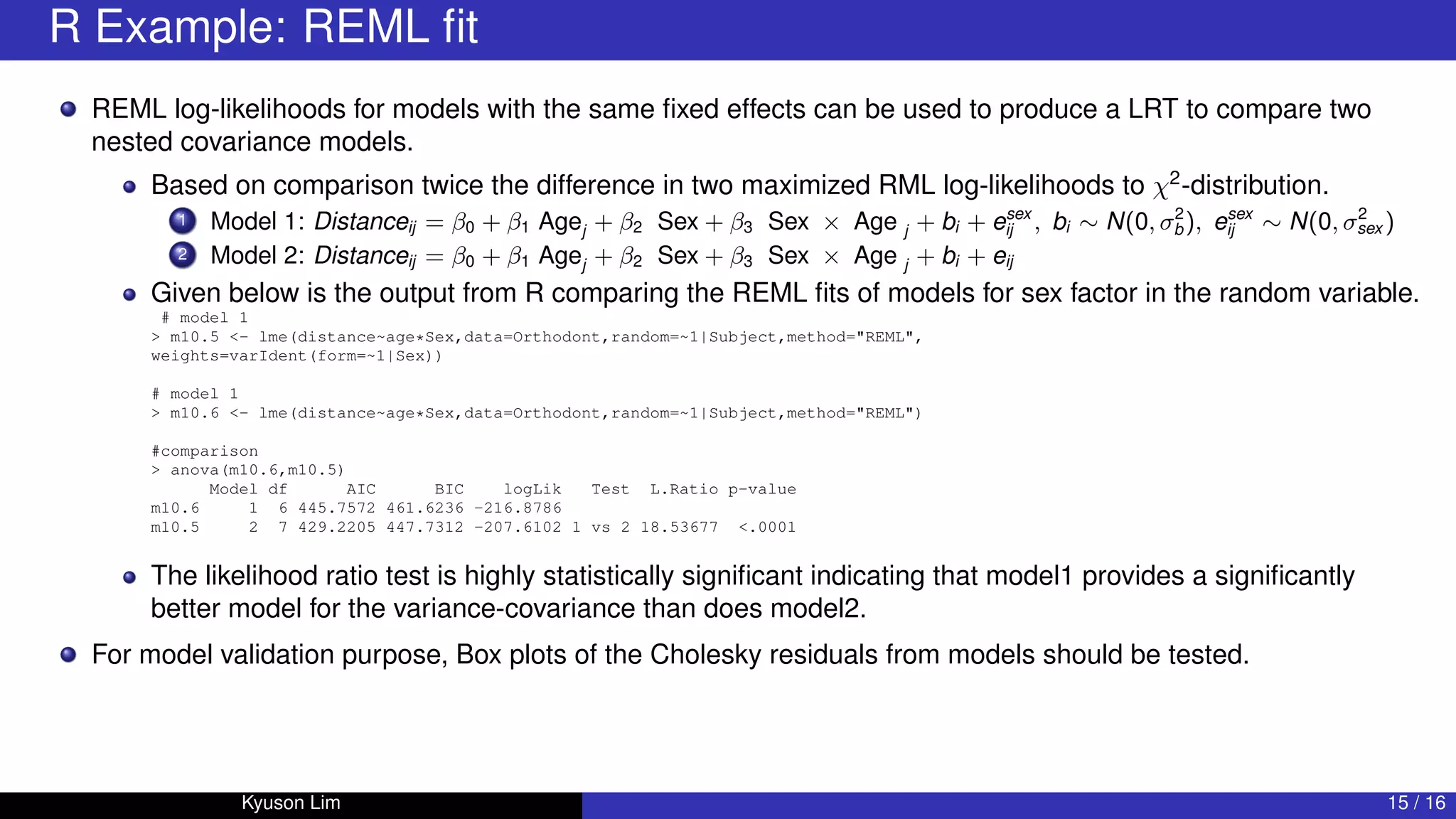 BlUP and BLUE- REML of linear mixed model | PDF | Physics | Science