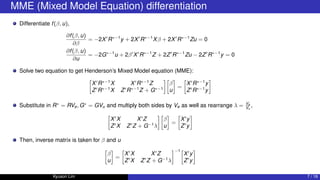 BlUP and BLUE- REML of linear mixed model | PDF