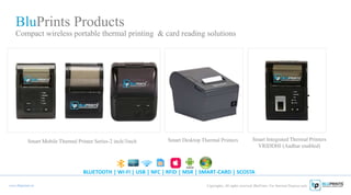 BluPrints enabling Public Distribution System (PDS) with simple POS thermal Printers for "on the ...