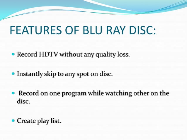 Blu ray disc | PPT