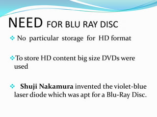 Blu ray disc | PPTX