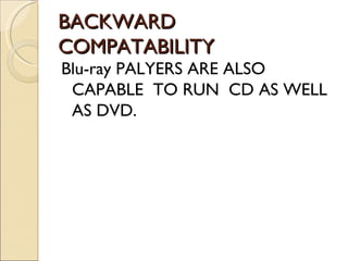 Blu ray disc slides | PPT