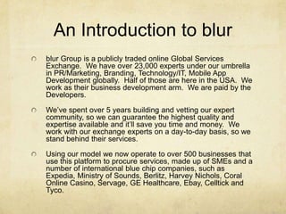 Blur group presentation | PPTX