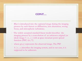 Blurred image recognization system | PPT