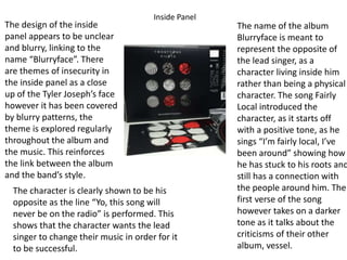 Blurry Face 21 Pilots Analysis | PPTX