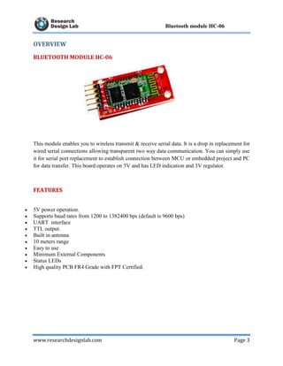 Bluetooth Module HC-06 | PDF