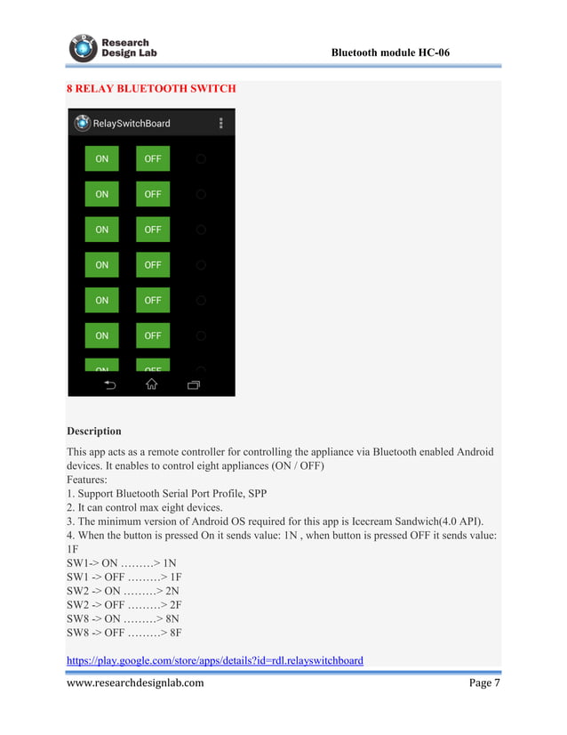 Bluetooth Module HC-06 | PDF