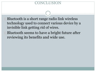 Blutooth technology | PPT
