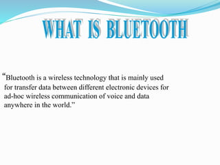 Blutooth technology | PPT