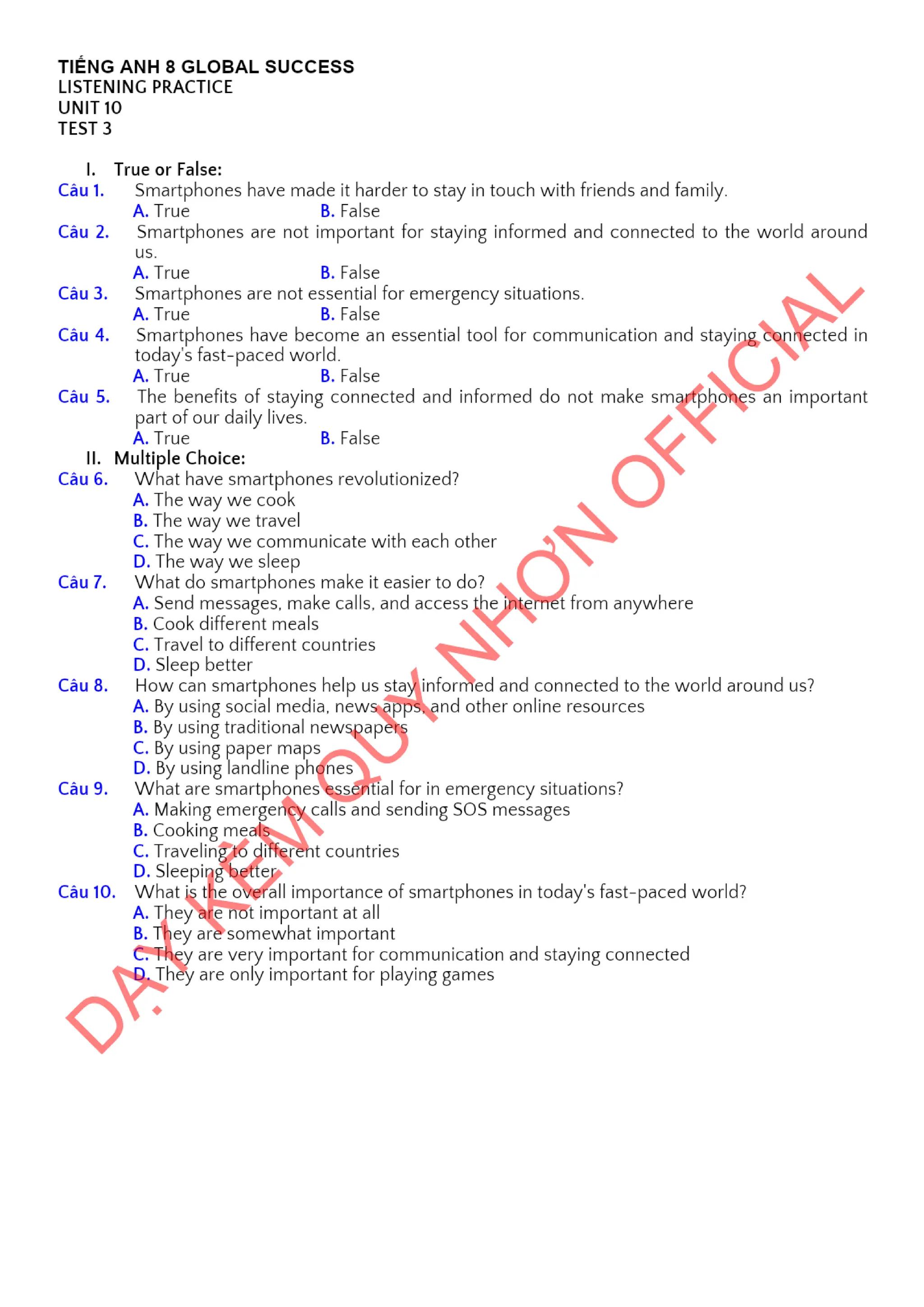 BỘ LUYỆN NGHE TIẾNG ANH 8 GLOBAL SUCCESS CẢ NĂM (CÓ FILE NGHE, ĐÁP ÁN ...
