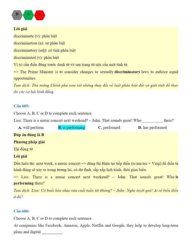 BỘ ĐỀ LUYỆN THI THỬ ĐÁNH GIÁ NĂNG LỰC HSA FORM 2025 - ĐẠI HỌC QUỐC GIA HÀ NỘI - PHẦN TIẾNG ANH ...
