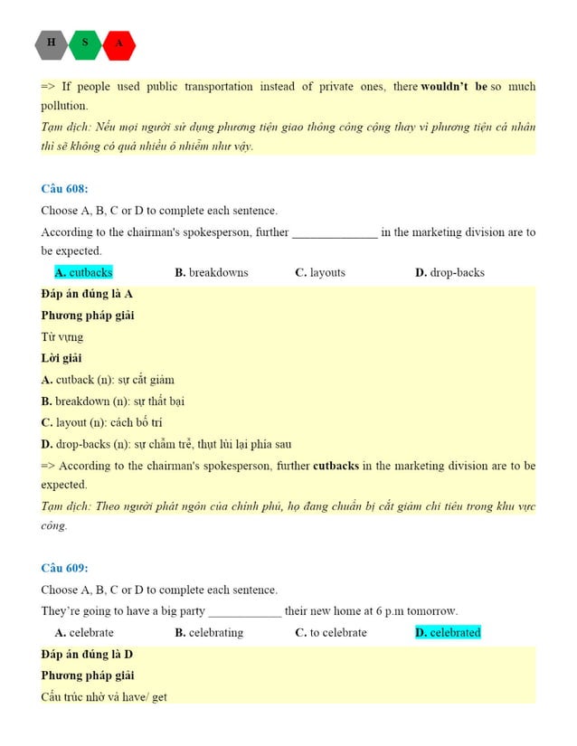 BỘ ĐỀ LUYỆN THI THỬ ĐÁNH GIÁ NĂNG LỰC HSA FORM 2025 - ĐẠI HỌC QUỐC GIA HÀ NỘI - PHẦN TIẾNG ANH ...
