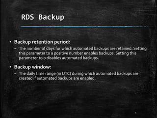 Databases on aws part 1 | PPTX | Cloud Computing | Internet