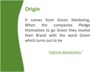 Green Branding | PPTX