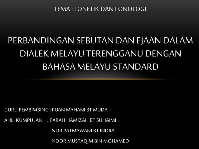 PBS KAJIAN FONETIK DAN FONOLOGI | PPT