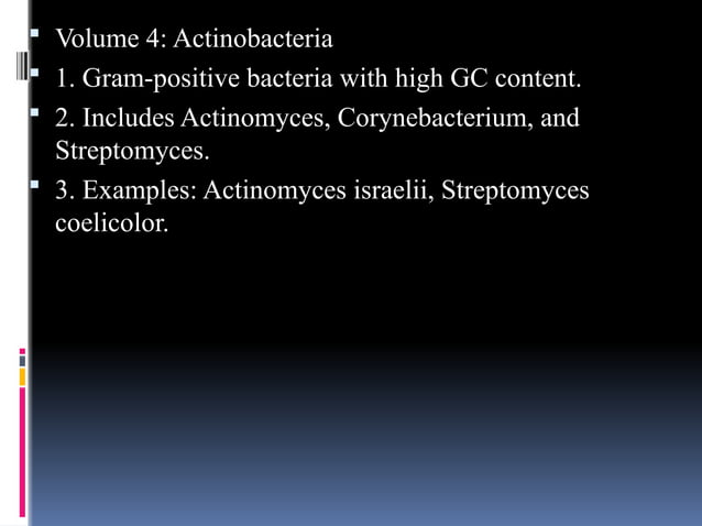 Bergey's manual of systemic bacteriology | PPT