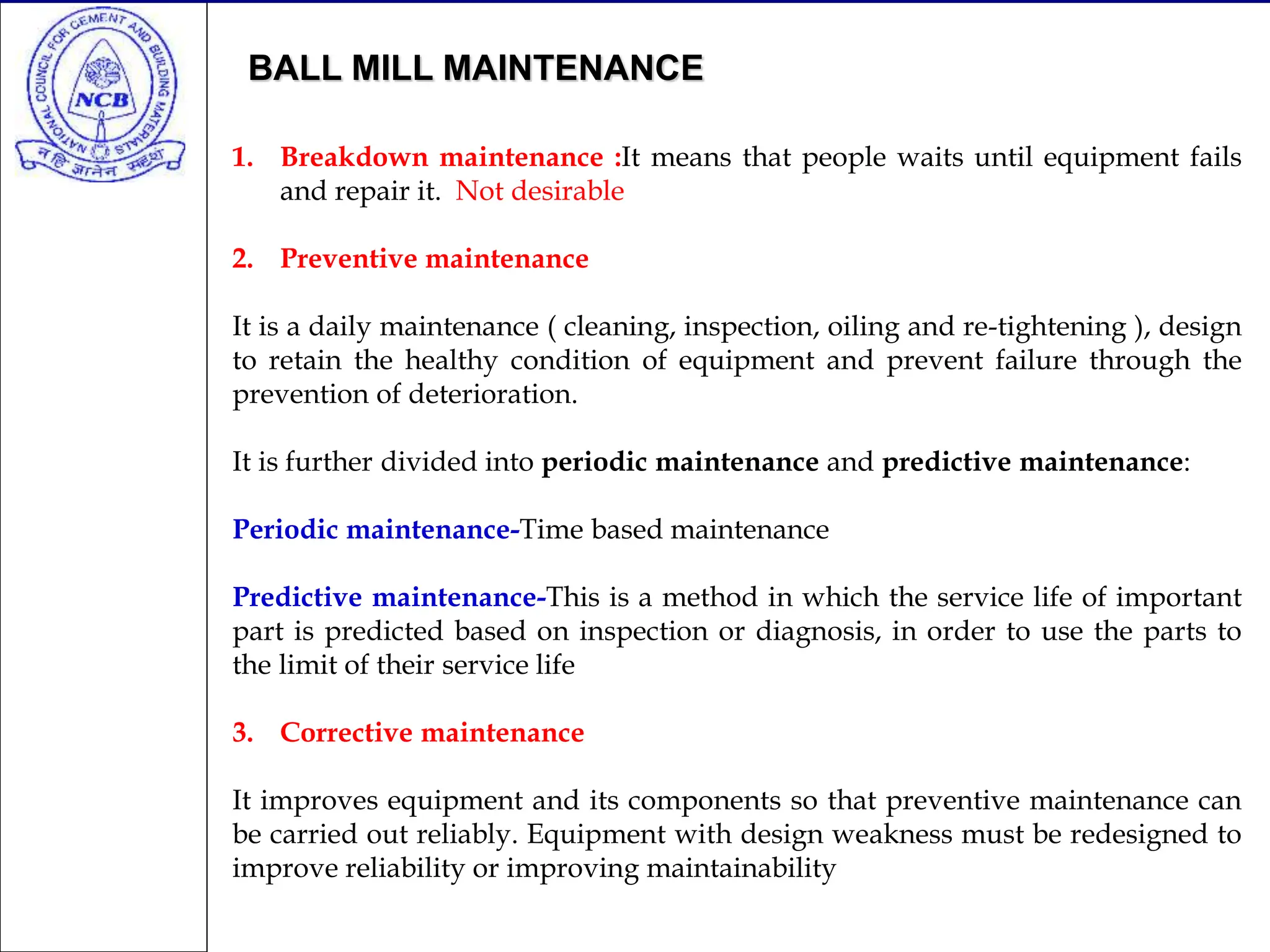 BM-Maintenance-Damia Cement.ppt