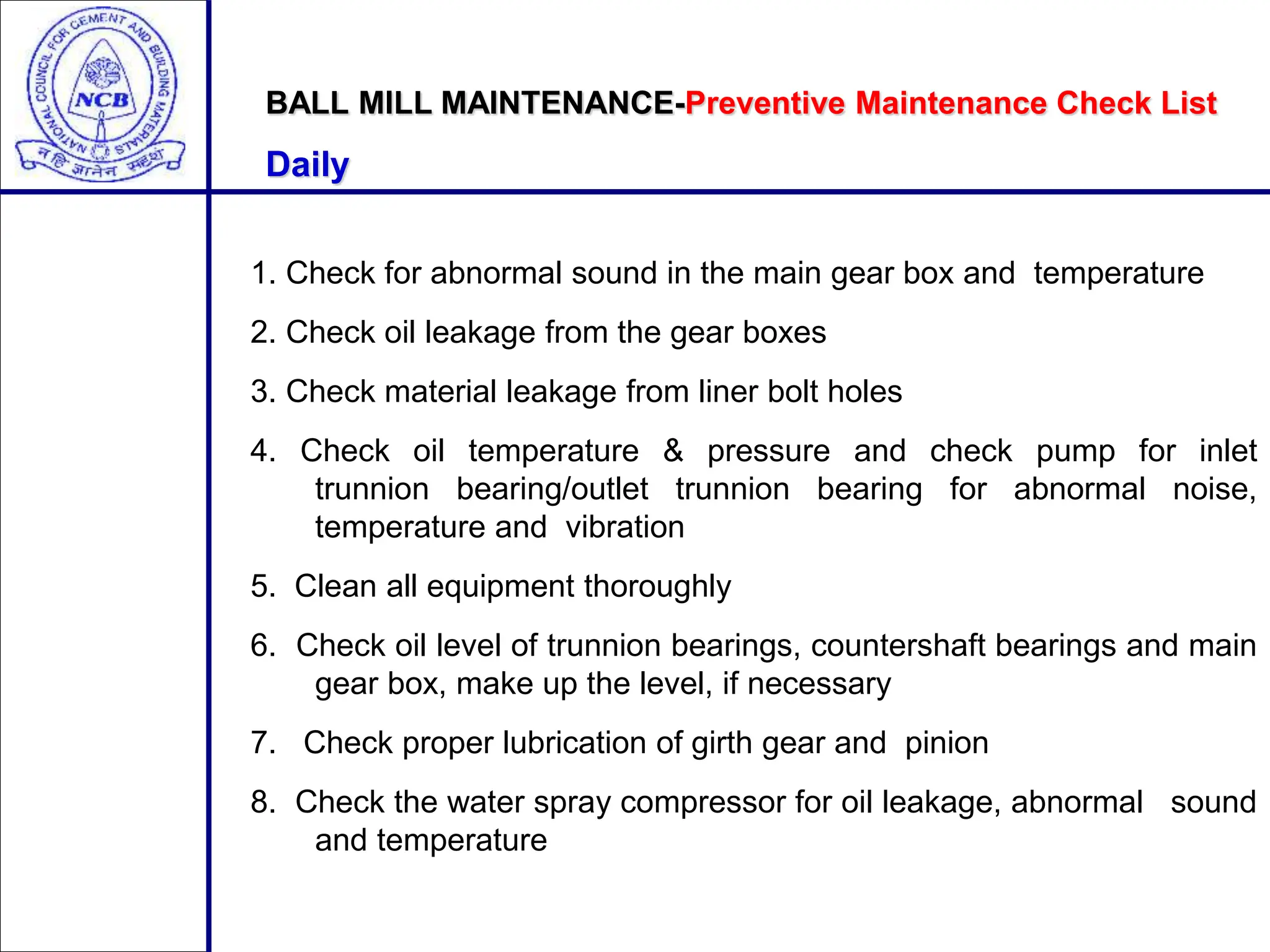 BM-Maintenance-Damia Cement.ppt