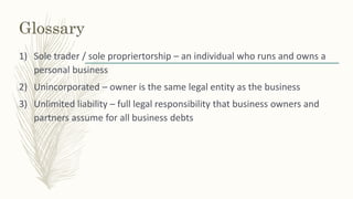 Business Management - Sole Trader | PPT