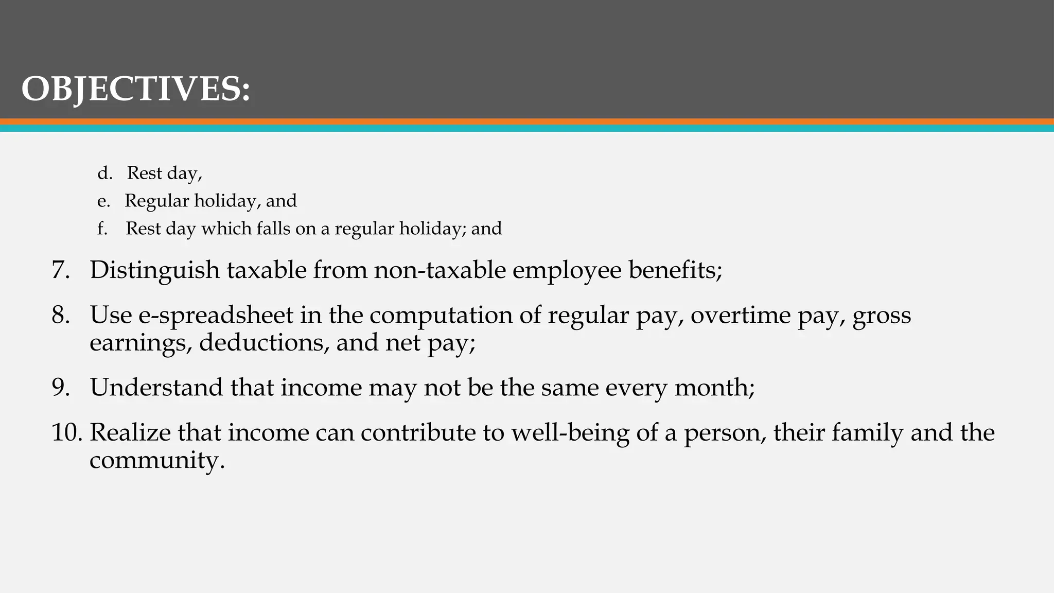 Business mathematics for grade 11 abm salaries and wages | PPTX