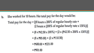 Business mathematics for grade 11 abm salaries and wages | PPTX