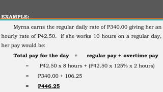 Business mathematics for grade 11 abm salaries and wages | PPTX