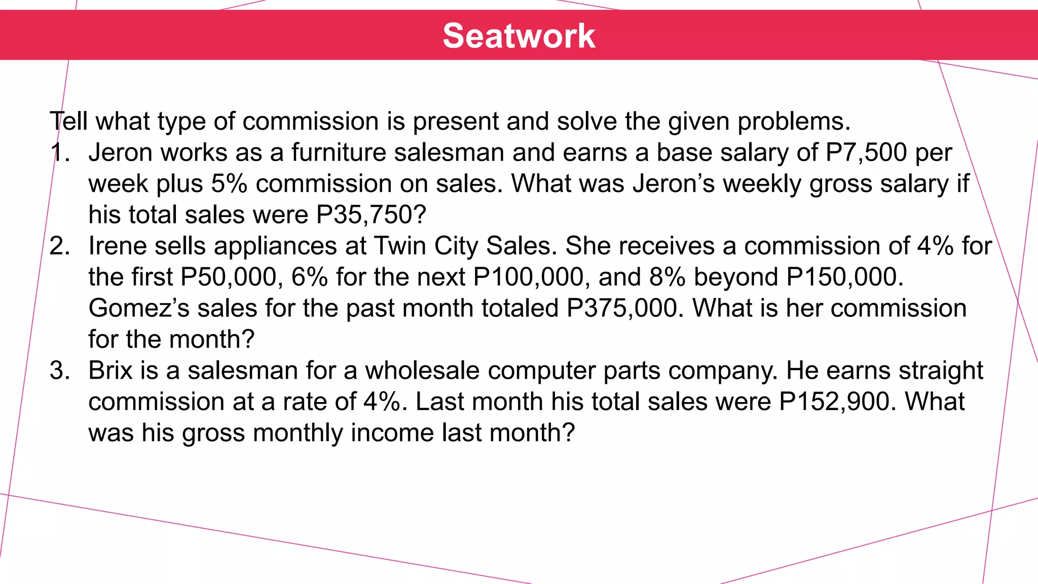 Business Mathematics - Quarter 2 - Week 1 | PPTX