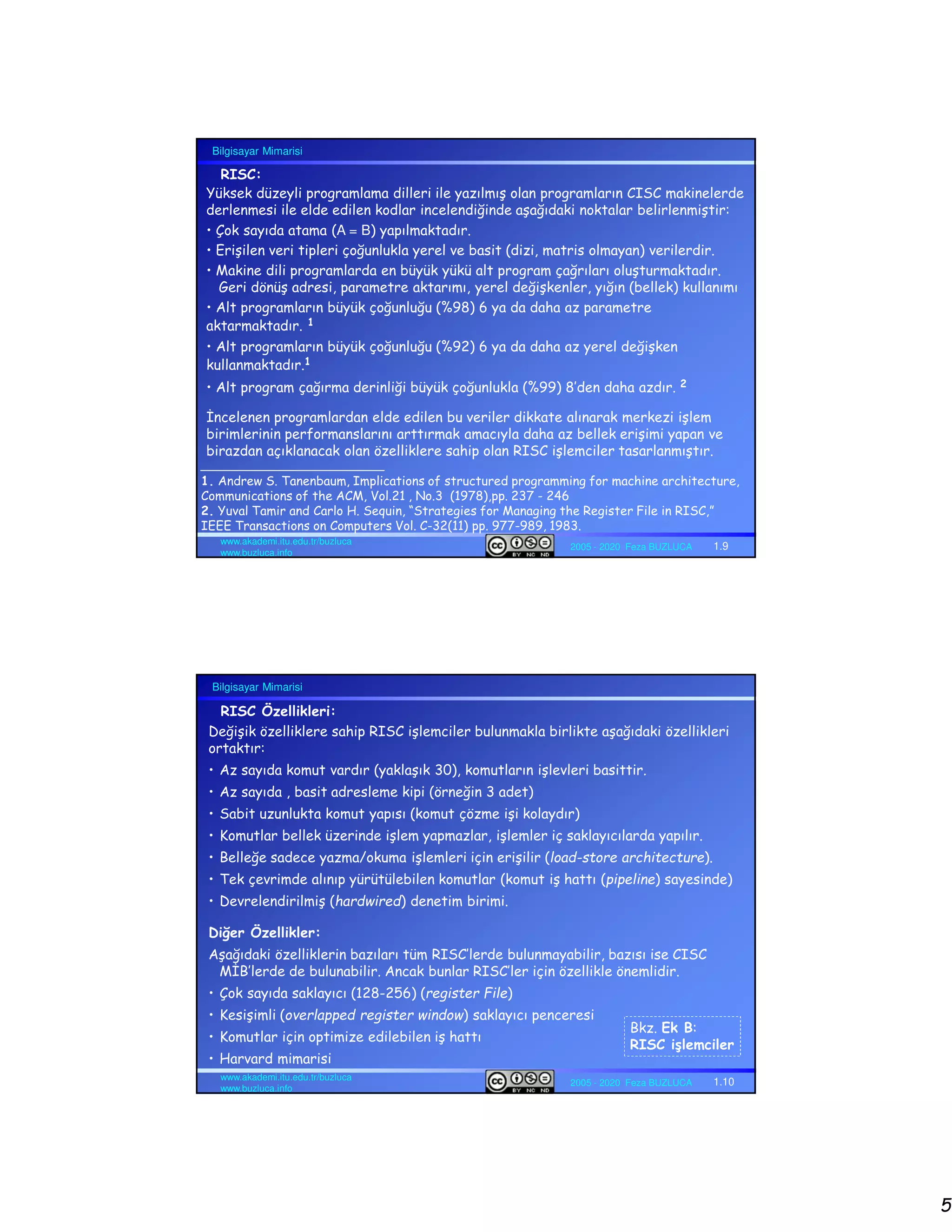 Bilgisayar Mimarisi 01, Feza BUZLUCA | PDF