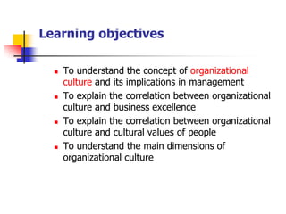 Bm 09 organizational_culture | PDF | Business Administration | Business