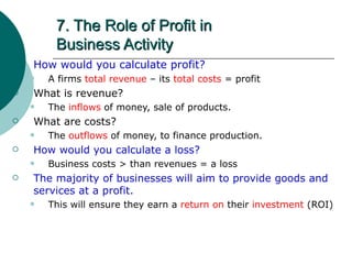 Bm 1.1 What Is A Business | PPT