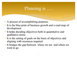 Planning functions of management | PPT