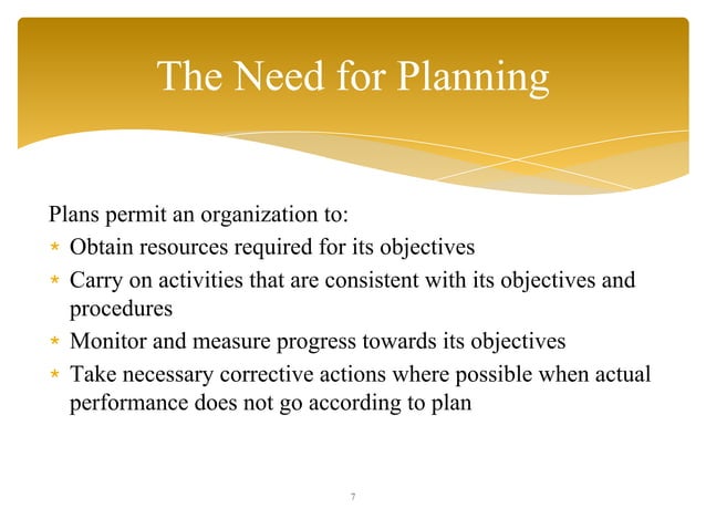 Planning functions of management | PPT