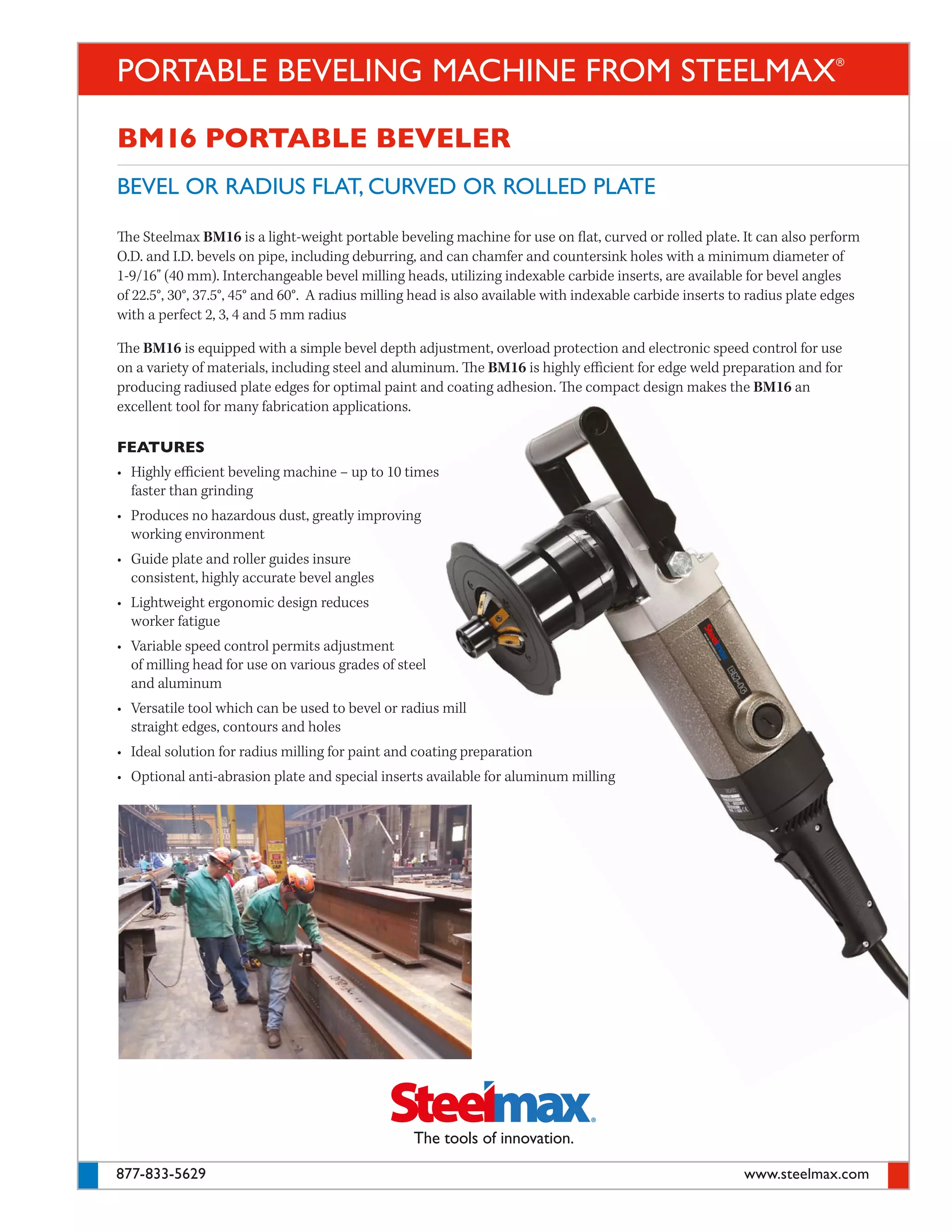 Bm16 portable beveling machine | PDF