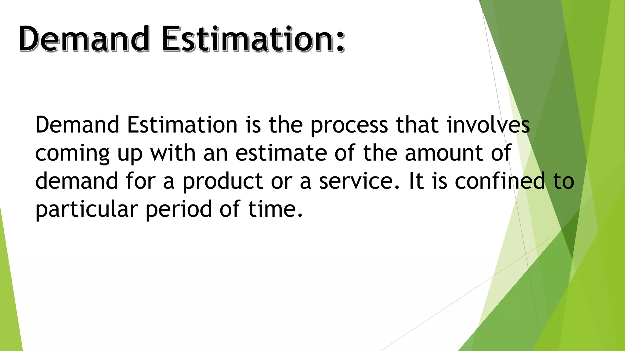 Managerial Economics - Demand Estimation (regression analysis) | PPTX