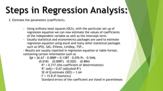 Managerial Economics - Demand Estimation (regression analysis) | PPTX