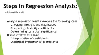 Managerial Economics - Demand Estimation (regression analysis) | PPTX