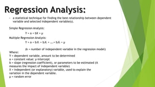 Managerial Economics - Demand Estimation (regression analysis) | PPTX