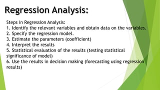 Managerial Economics - Demand Estimation (regression analysis) | PPTX