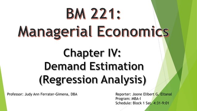 managerial-economics-demand-estimation-regression-analysis