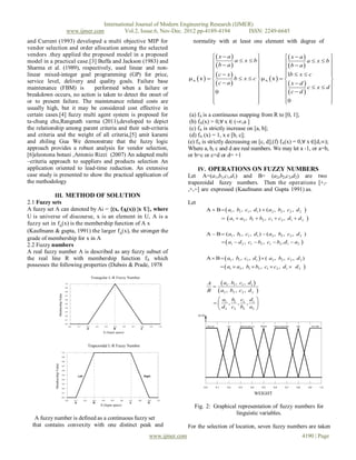 A Fuzzy Logic Multi-Criteria Decision Approach for Vendor Selection Manufacturing System | PDF
