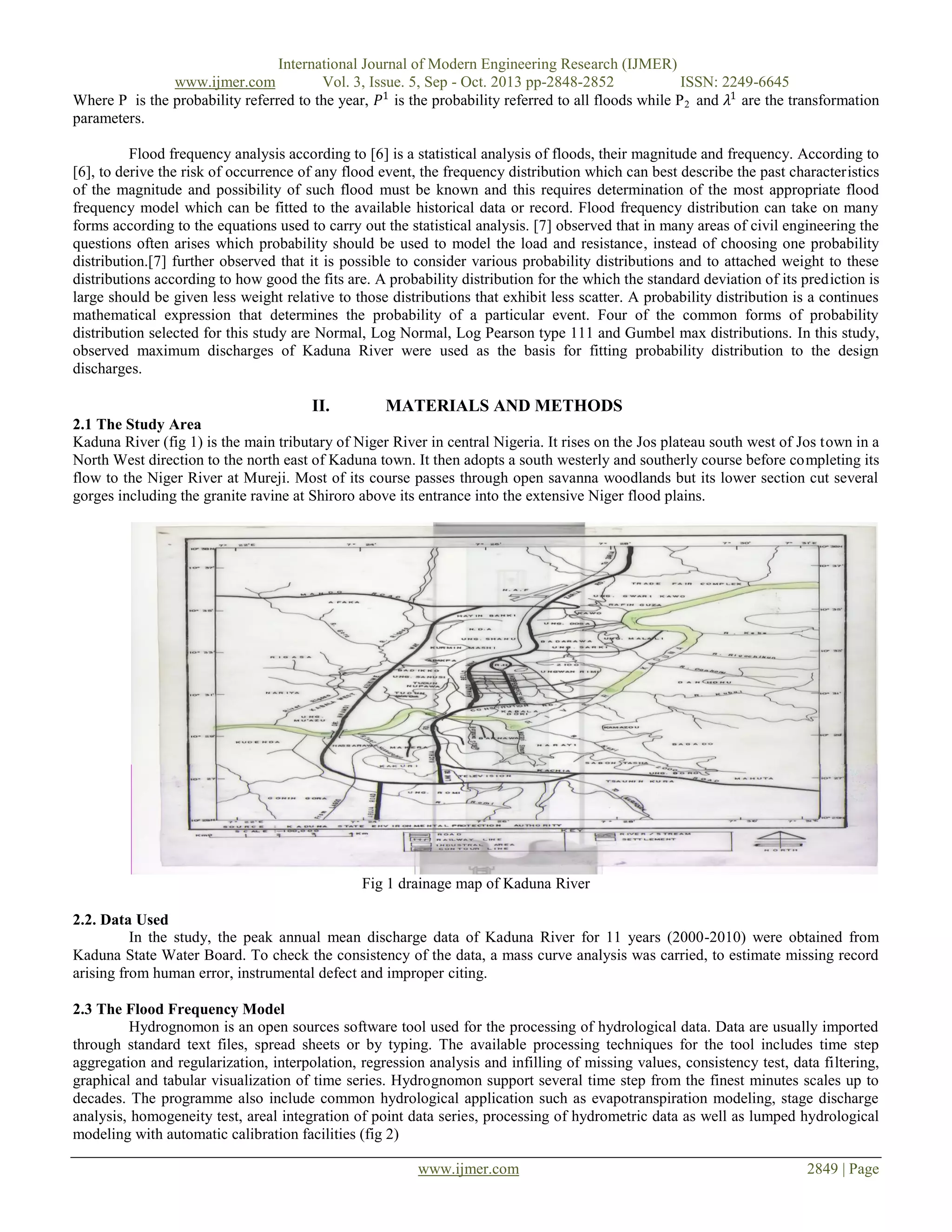 Fitting Probability Distribution Functions To Discharge Variability Of ...