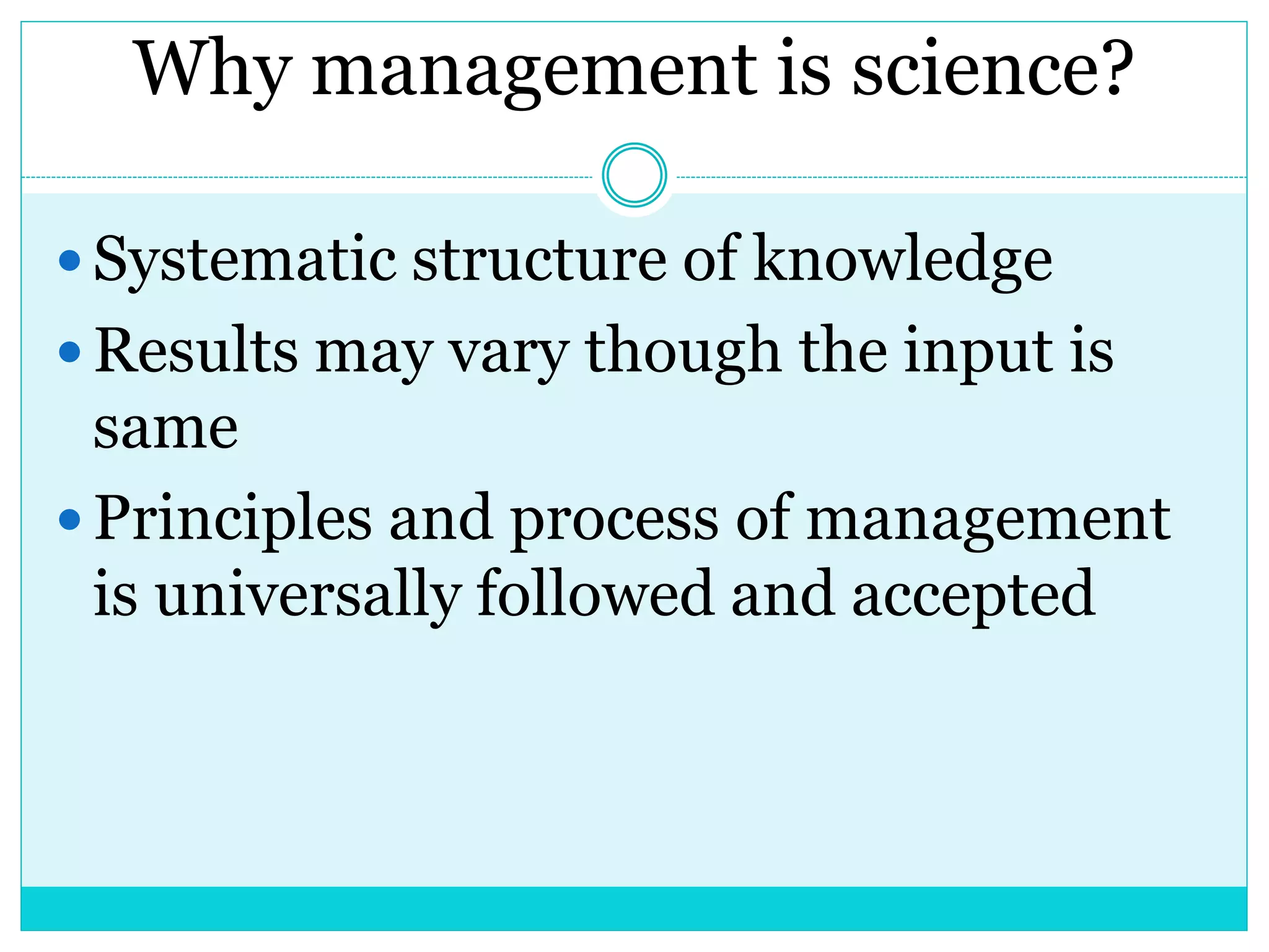 Management as an art, science and a profession | PPTX