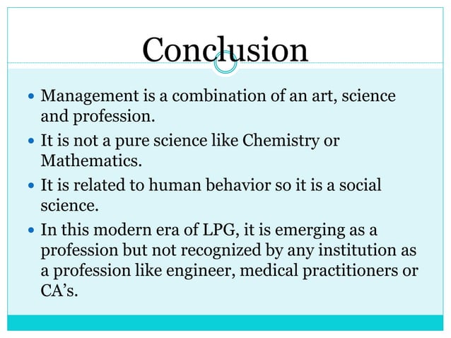 Management as an art, science and a profession | PPTX | Business ...