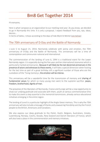 Bm8 get together 2014 en version | PDF