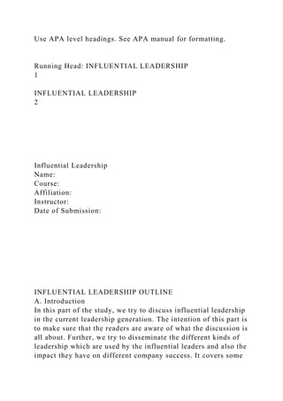 BMAL 501Literature Review Outline ExampleIn the research don.docx